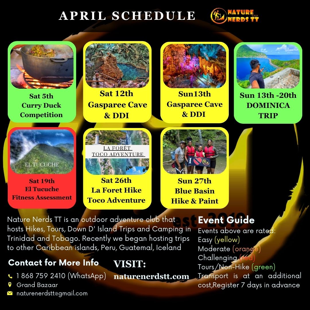 Hike Schedule & Upcoming Events - naturenerdstt
